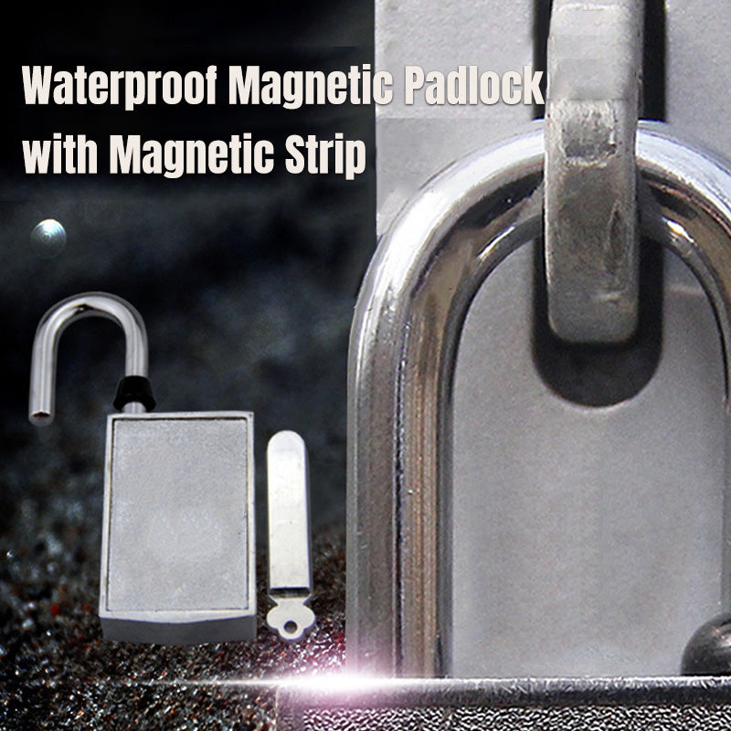 Waterproof Magnetic Padlock with Magnetic Strip – goodquai